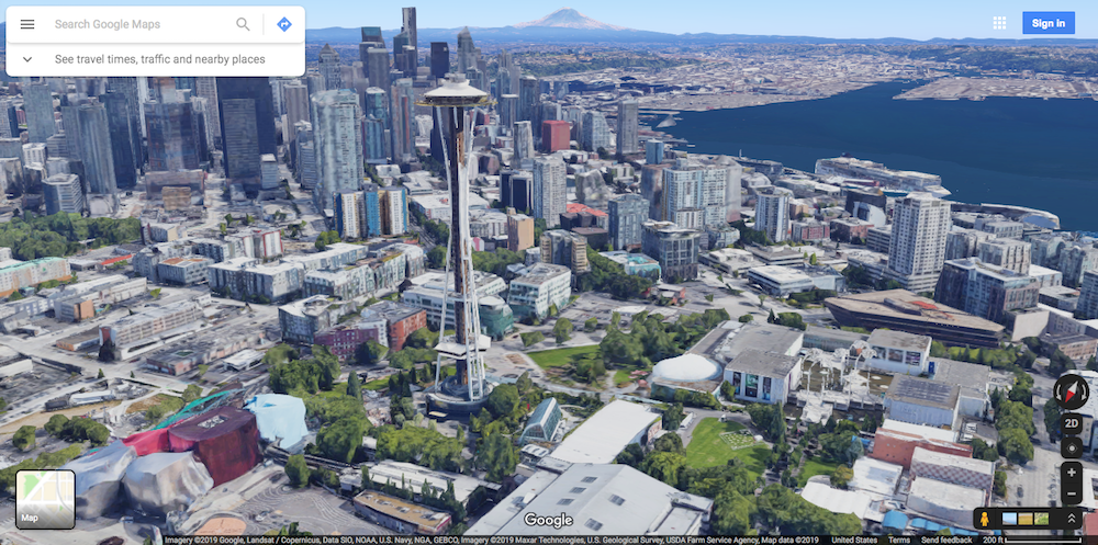 seattle map google earth